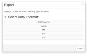 Export Layer in Map Editor – GIS Cloud Learning Center