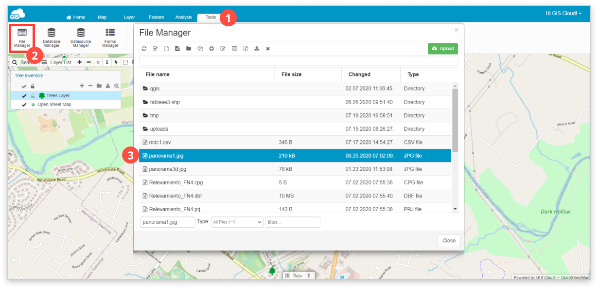 How to delete data from storage? – GIS Cloud Learning Center