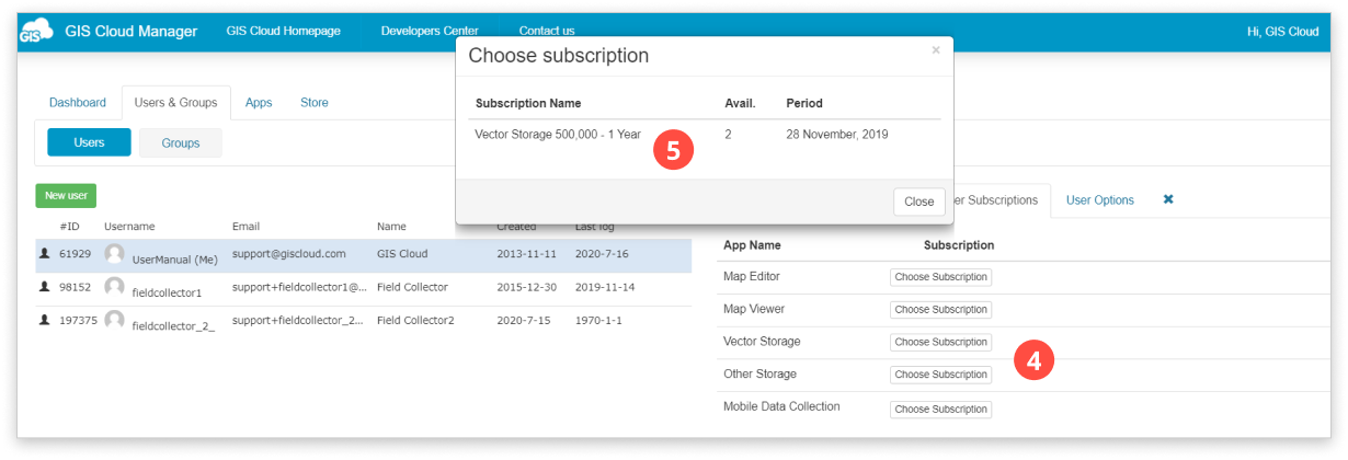How to assign a GIS Cloud license? – GIS Cloud Learning Center