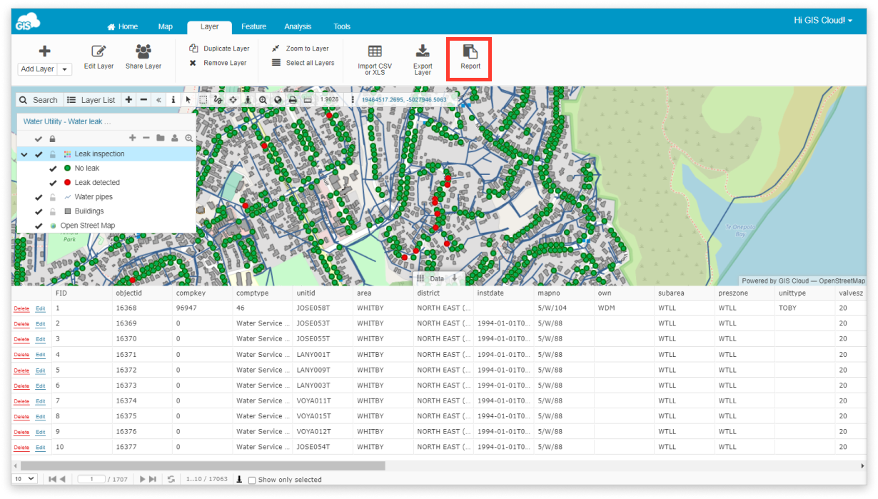 How To Export Attribute Data Gis Cloud Learning Center