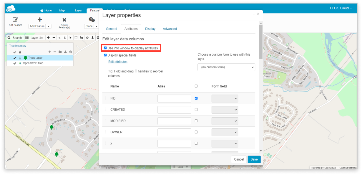 How To Edit Attribute Data Gis Cloud Learning Center