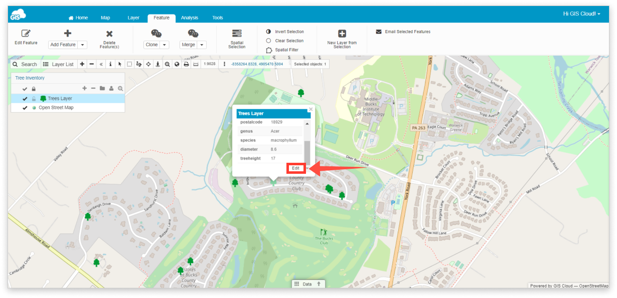 How To Edit Attribute Data Gis Cloud Learning Center
