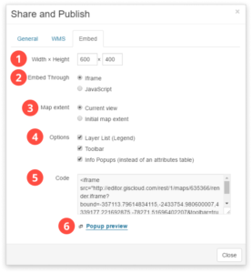 How to embed GIS Cloud maps on your website? – GIS Cloud Learning Center