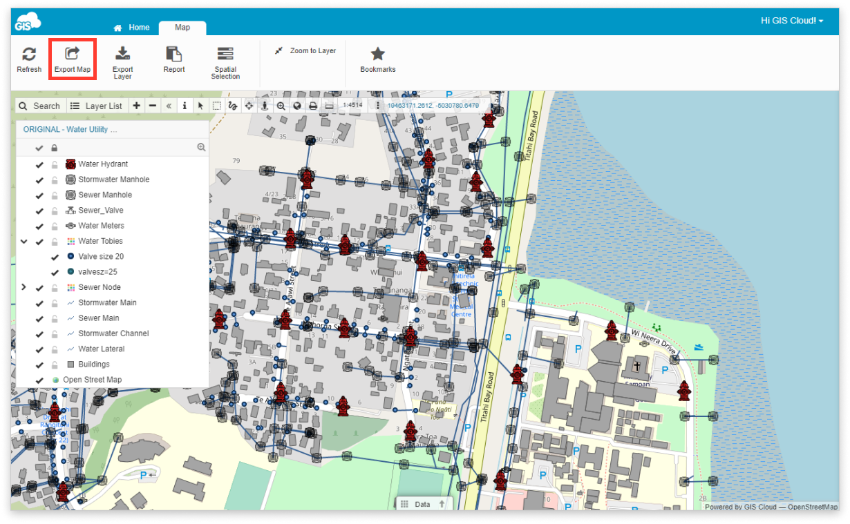 Export Map In Map Viewer Gis Cloud Learning Center