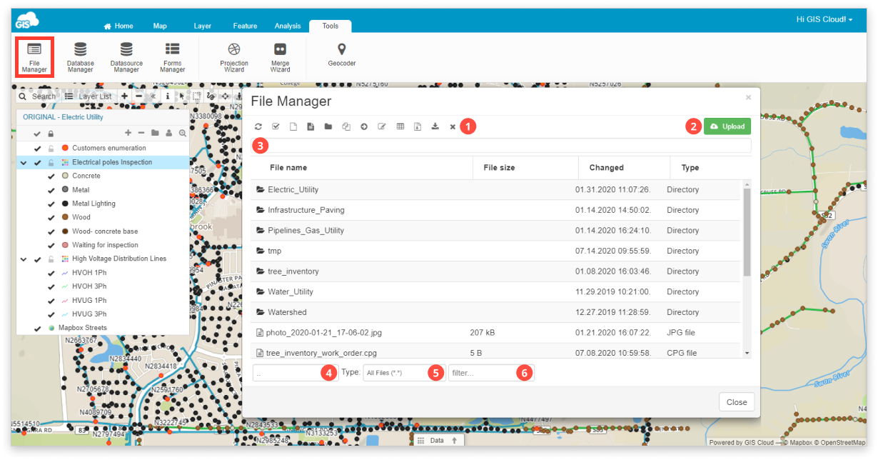File Manager – GIS Cloud Learning Center