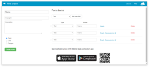 How to create a form for data collection in Mobile Data Collection ...
