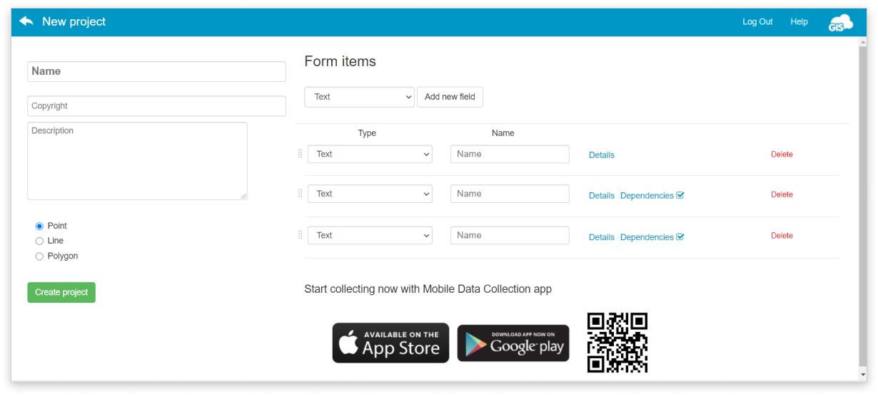 How To Create A Form For Data Collection In Mobile Data Collection Portal Gis Cloud Learning