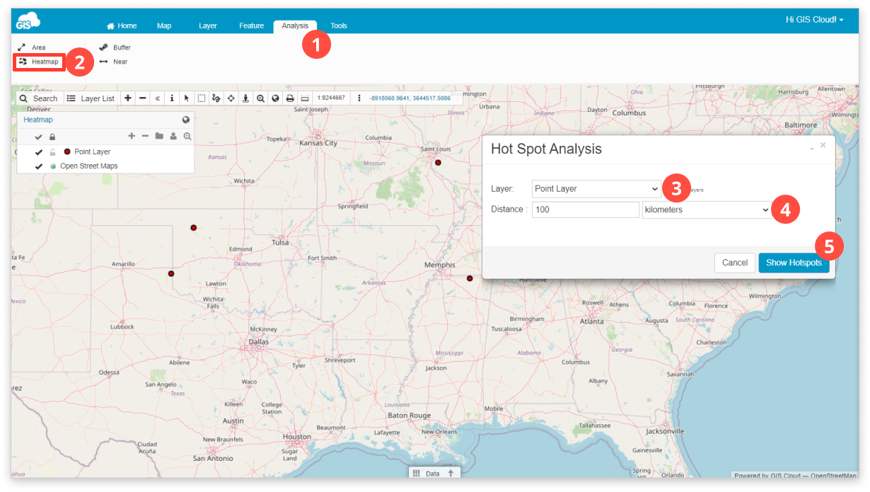 How to make Heatmap analysis? – GIS Cloud Learning Center How to make Heatmap analysis? – GIS Cloud Learning Center