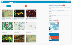 Home tab in Map Viewer – GIS Cloud Learning Center