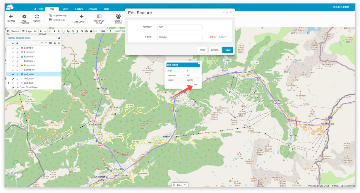 Edit Attributes – GIS Cloud Learning Center