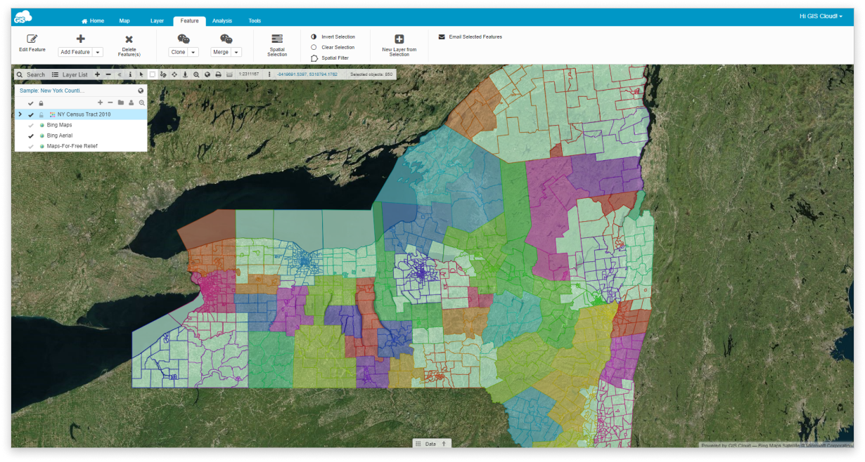 Invert Selection – GIS Cloud Learning Center