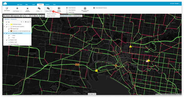 Merge Or Replace Geometry Gis Cloud Learning Center