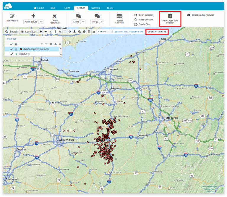 How to make Near analysis? – GIS Cloud Learning Center