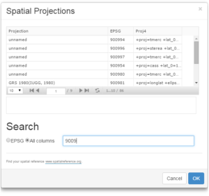 Projection Wizard – GIS Cloud Learning Center