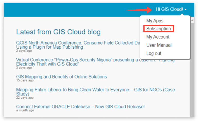 How to check your current storage space? – GIS Cloud Learning Center