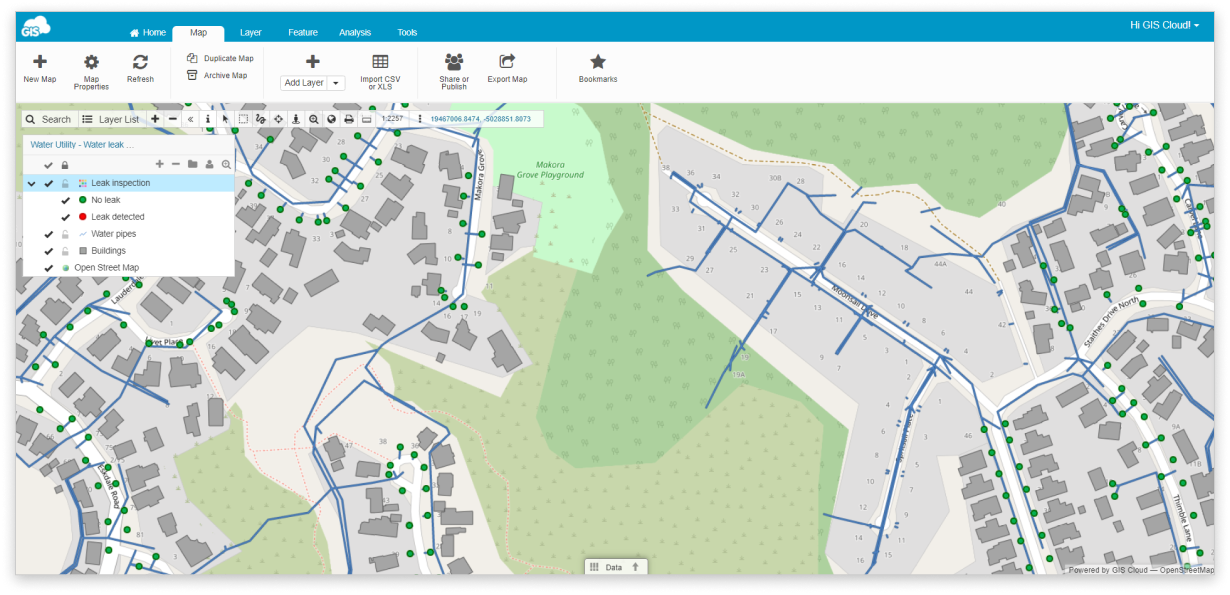 How to set layer visibility for different zoom levels? – GIS Cloud Learning Center