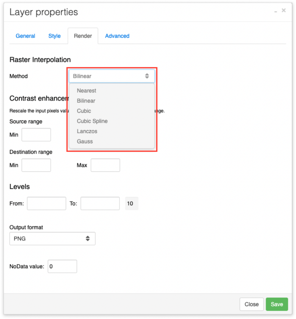 How to change raster appearance? – GIS Cloud Learning Center