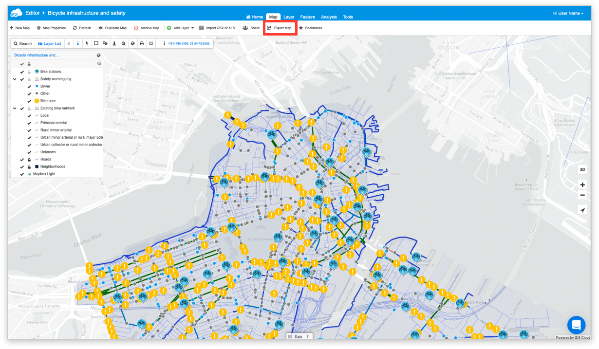 Export Map In Map Editor Gis Cloud Learning Center