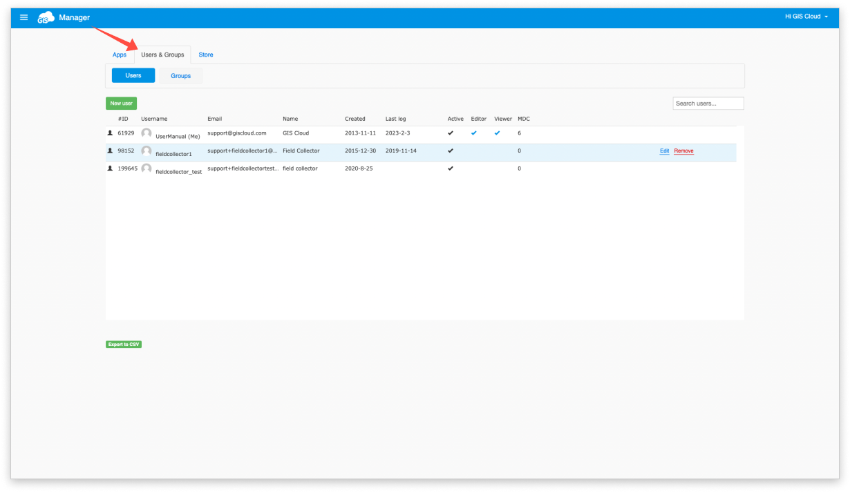 Users & Groups – GIS Cloud Learning Center