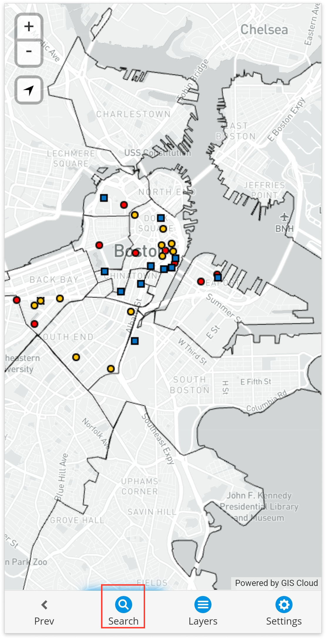 How to search for data in the Mobile Data Collection app? – GIS Cloud ...