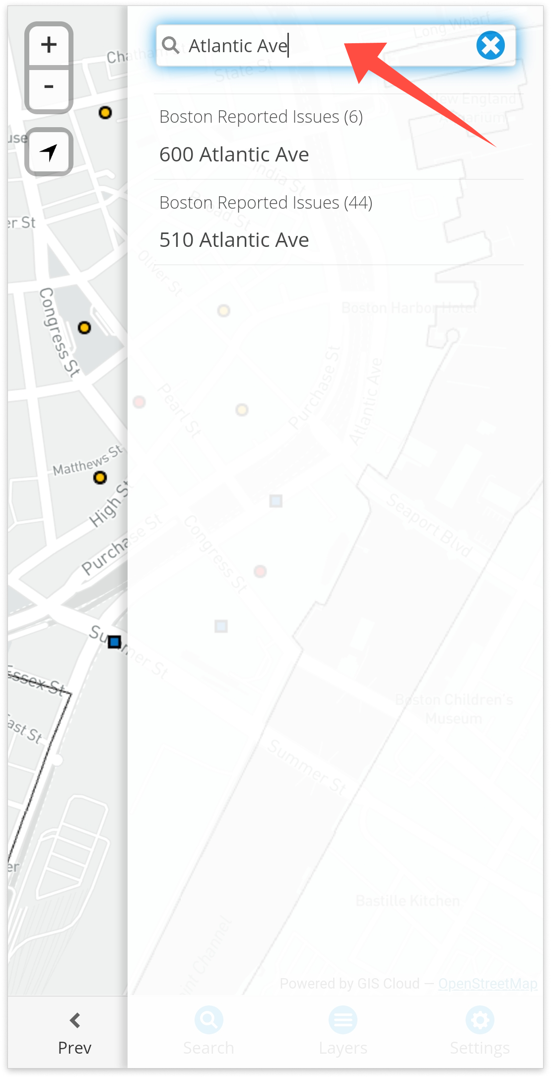 How to search for data in the Mobile Data Collection app? – GIS Cloud ...
