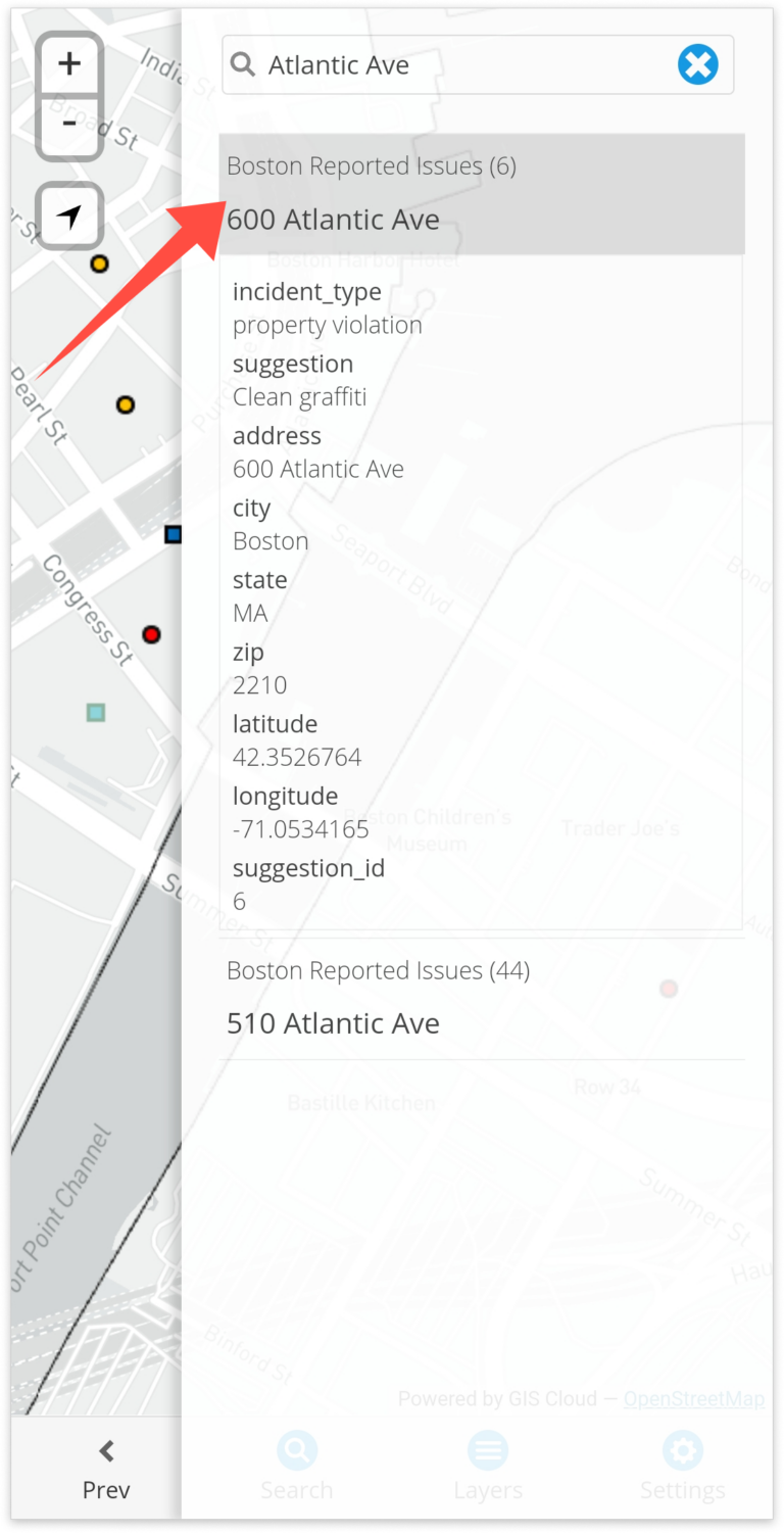 How to search for data in the Mobile Data Collection app? – GIS Cloud ...