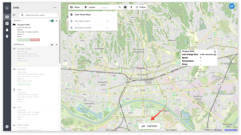 How to view historical data for tracked assets? – GIS Cloud Learning Center