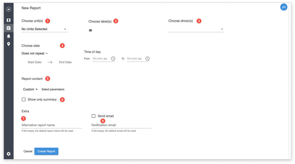 How to create a Report in GIS Cloud Track? – GIS Cloud Learning Center